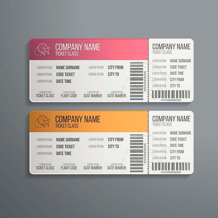 Numbered Ticket - NetprintShip22